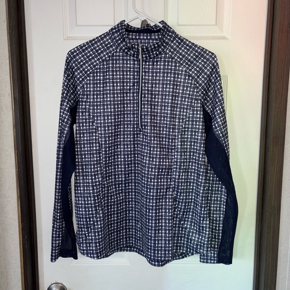 Pebble Beach | Tops | Pebble Beach Navy And White Checkered Shirt ...